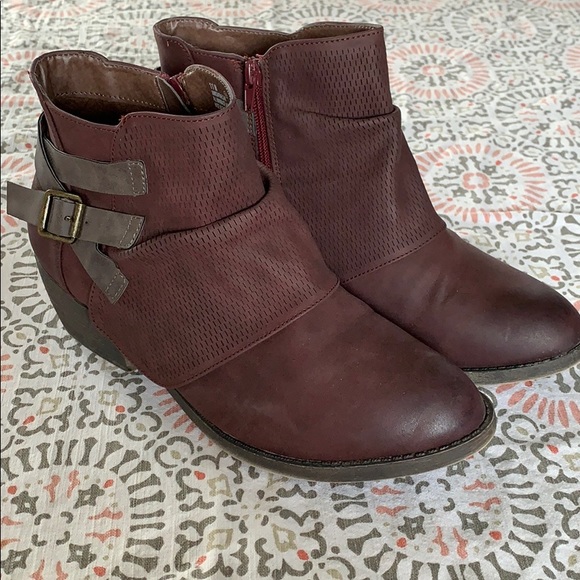 Maurices | Shoes | Maurices Plum Booties | Poshmark